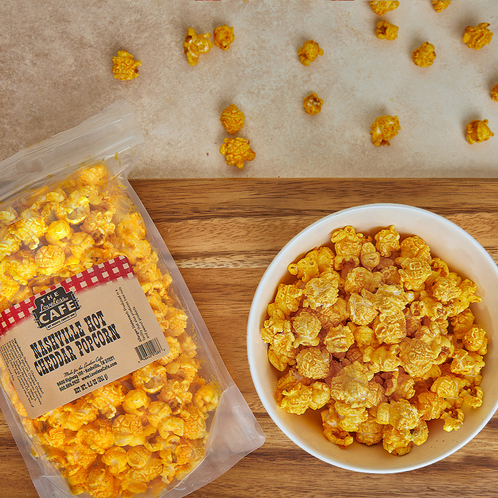 Nashville Hot Cheddar Popcorn – The Loveless Cafe